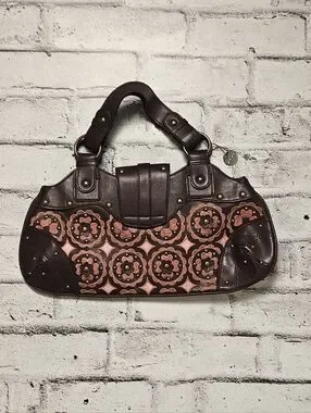 Lulu Guinness | Bags | Lulu Guinness Lulu Embroidered Studded Shoulder ...